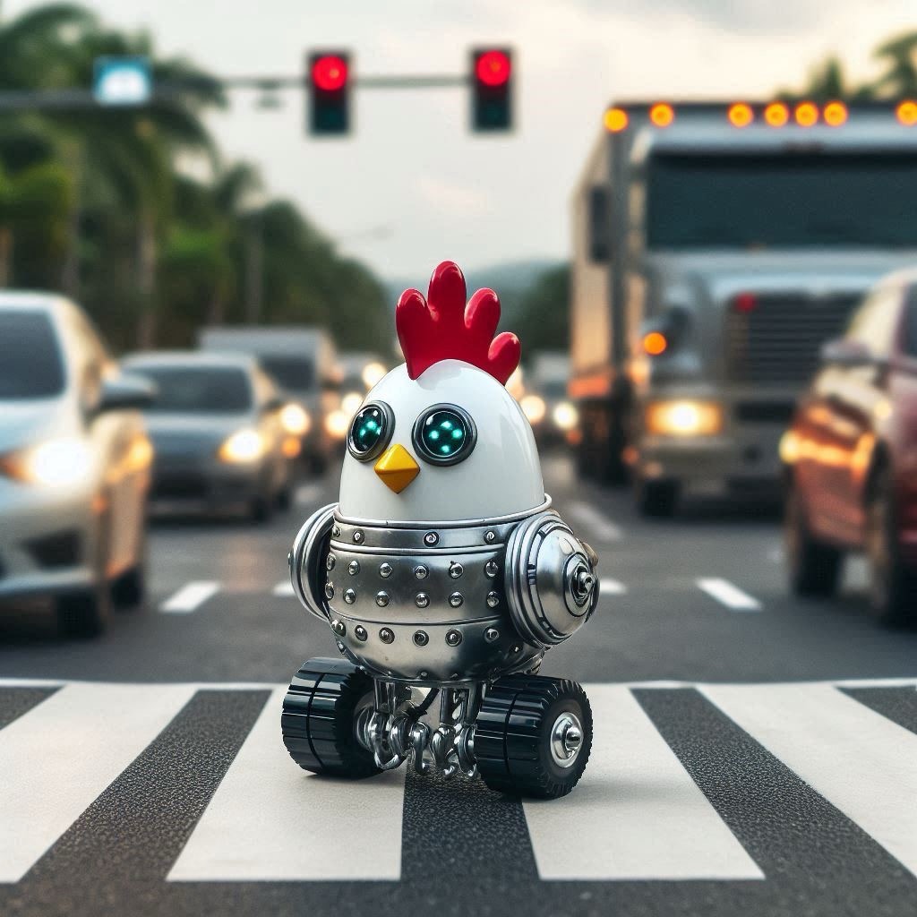 Why did the robot chicken cross the road? – Flynn's Jokes of the Day