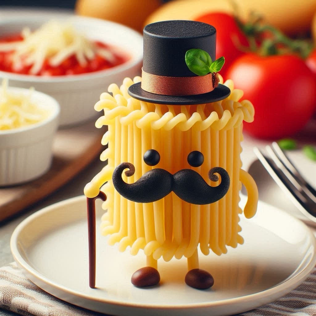 What do you call a noodle who puts on a mustache and pretends to be his ...